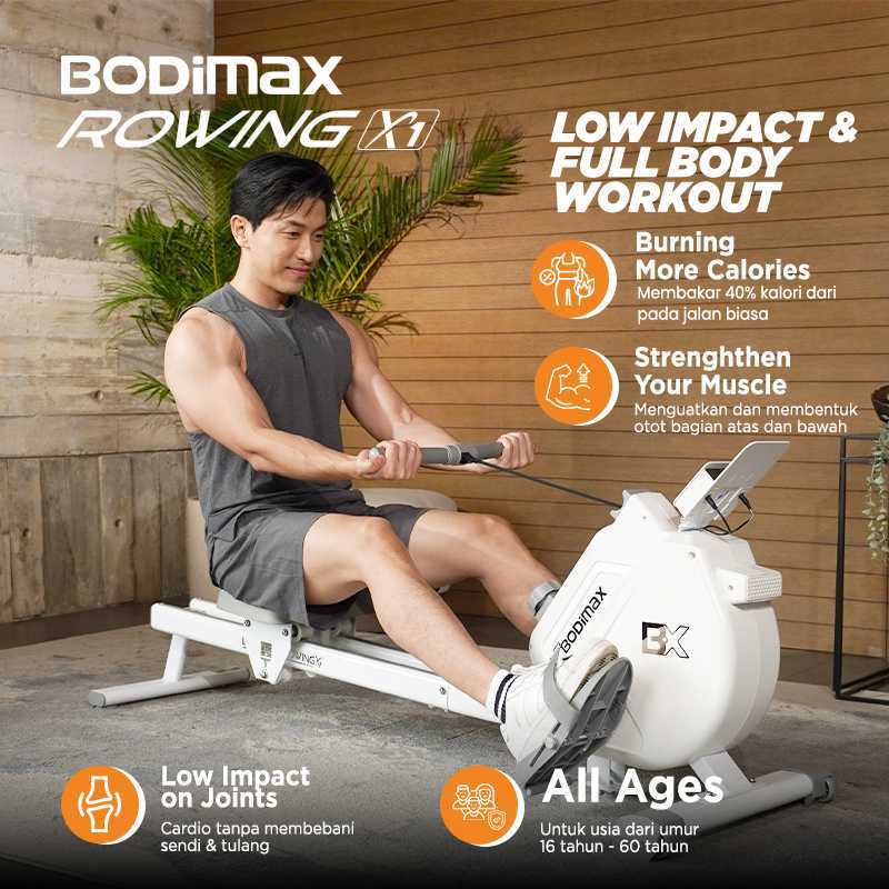 BODIMAX ROWING MACHINE X1 - Bodimax
