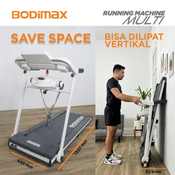 BODIMAX RUNNING MACHINE MULTI - Jual Treadmill Elektrik