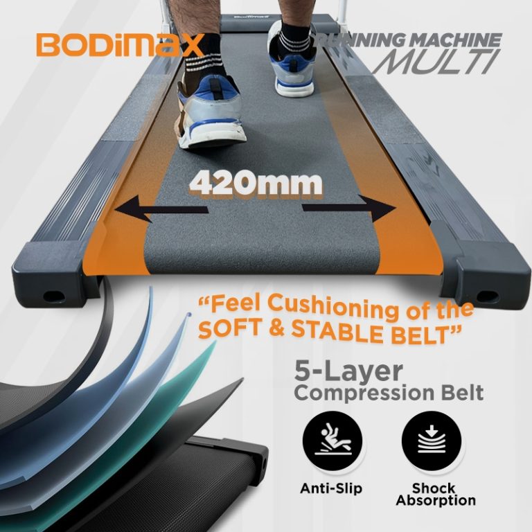 BODIMAX RUNNING MACHINE MULTI - Jual Treadmill Elektrik