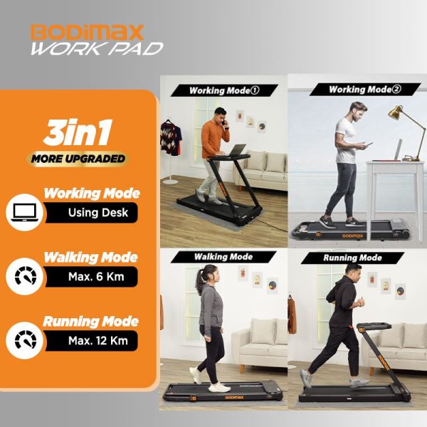 TREADMILL BODIMAX RUNNING PAD WORK PAD - Treadmill 3in1