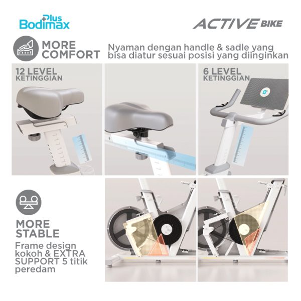 Sepeda Statis BODIMAX ACTIVE BIKE - JUAL SEPEDA STATIS